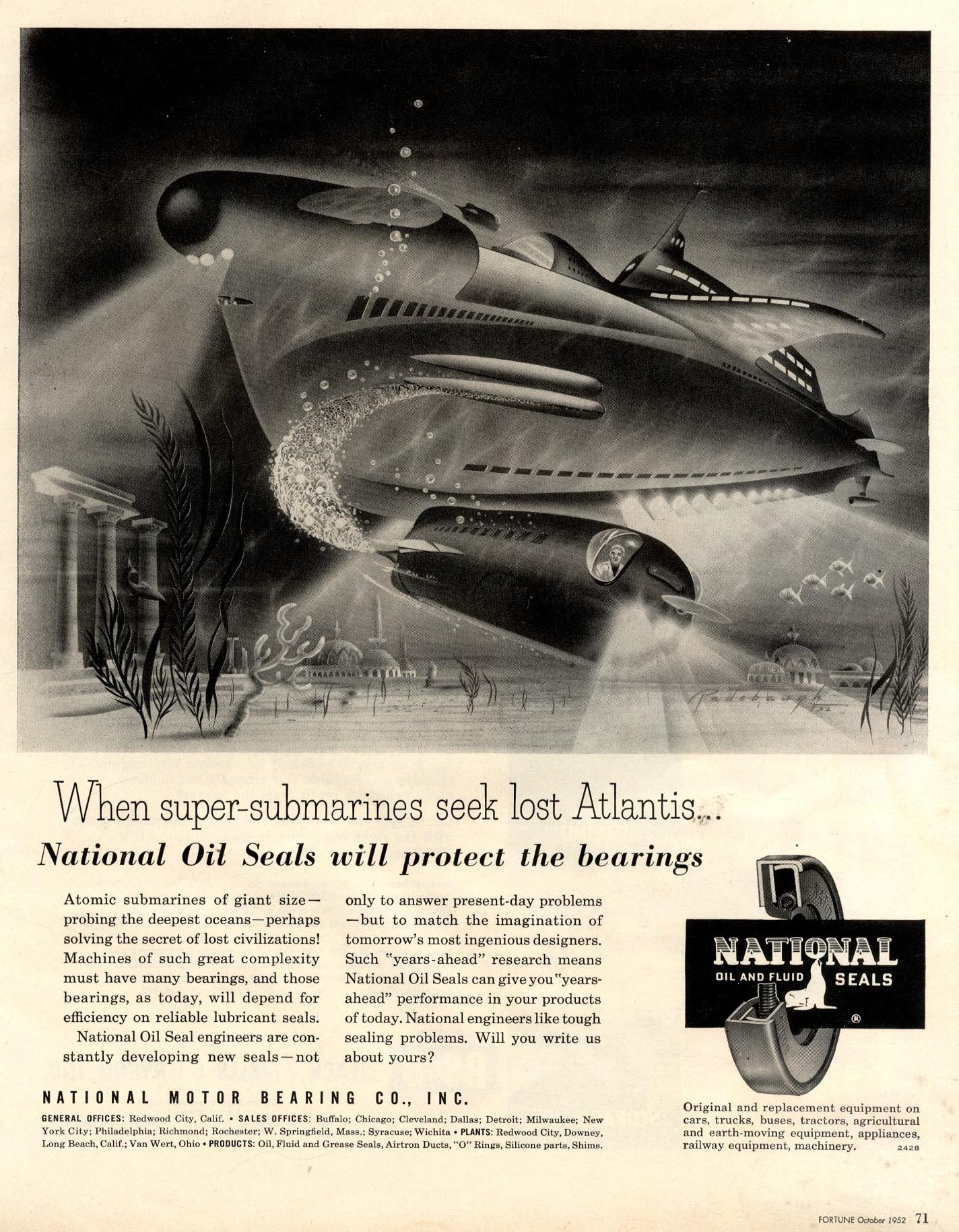The World of the Future, Arthur Radebaugh and National Oil