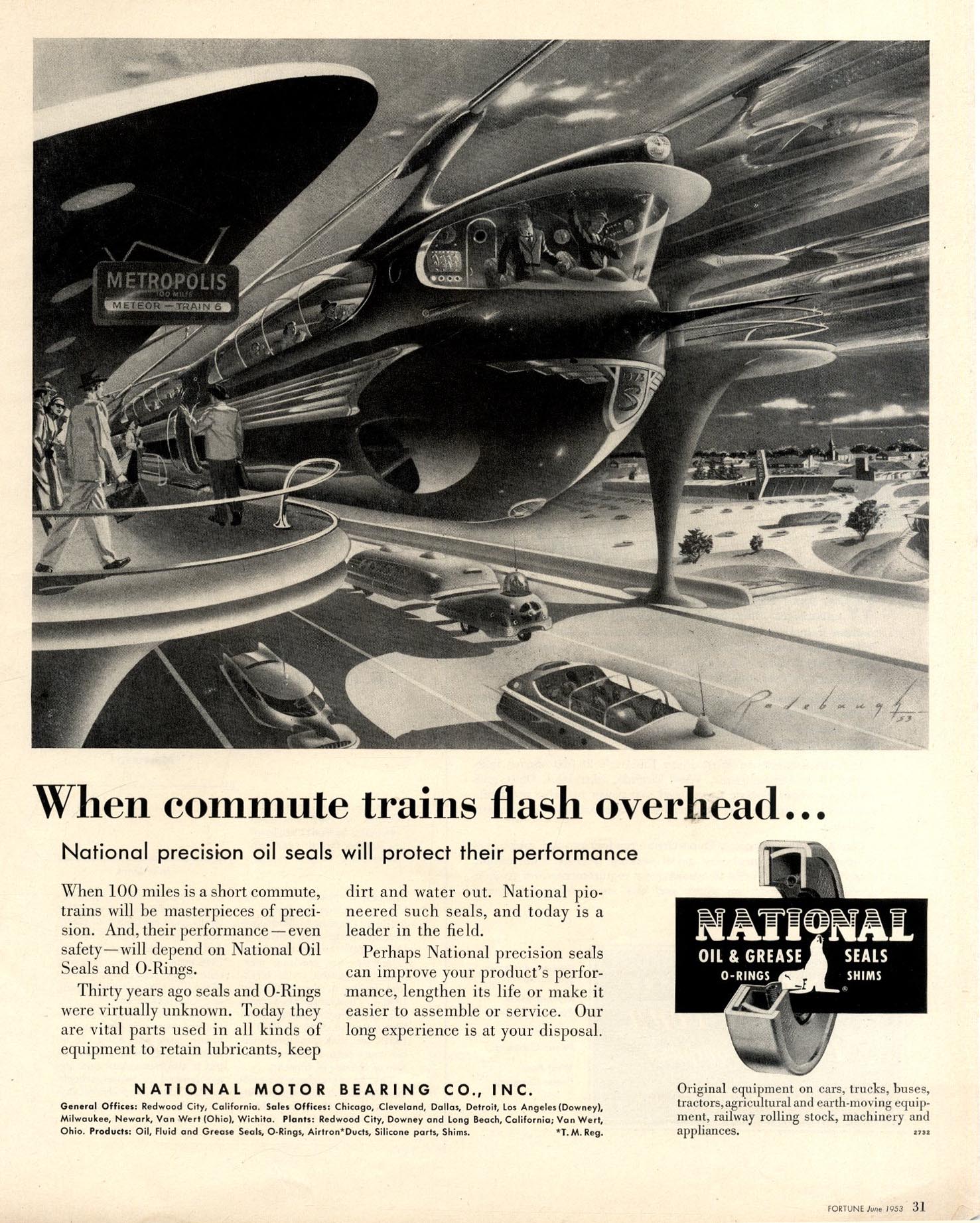 The World of the Future, Arthur Radebaugh and National Oil