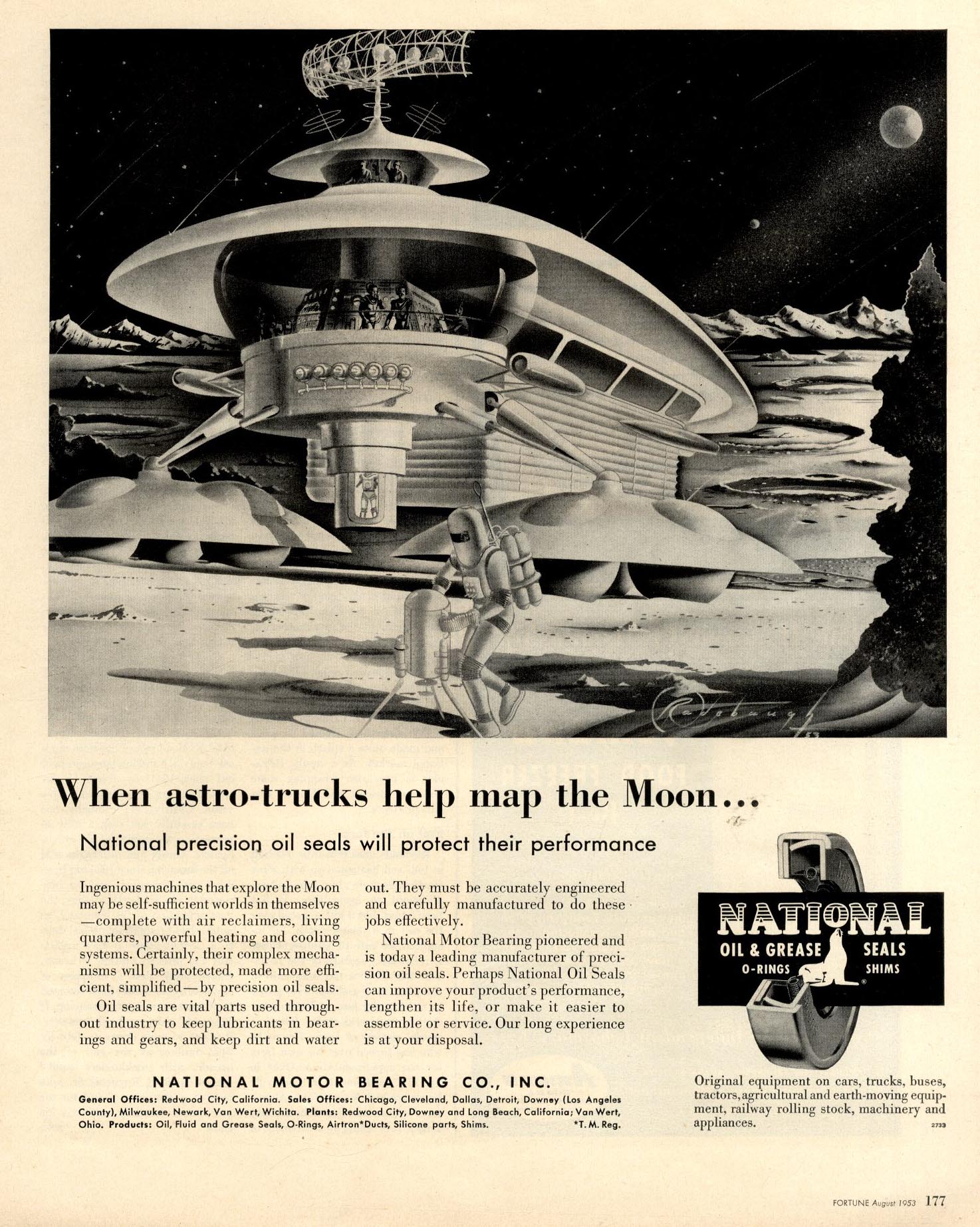 The World of the Future, Arthur Radebaugh and National Oil