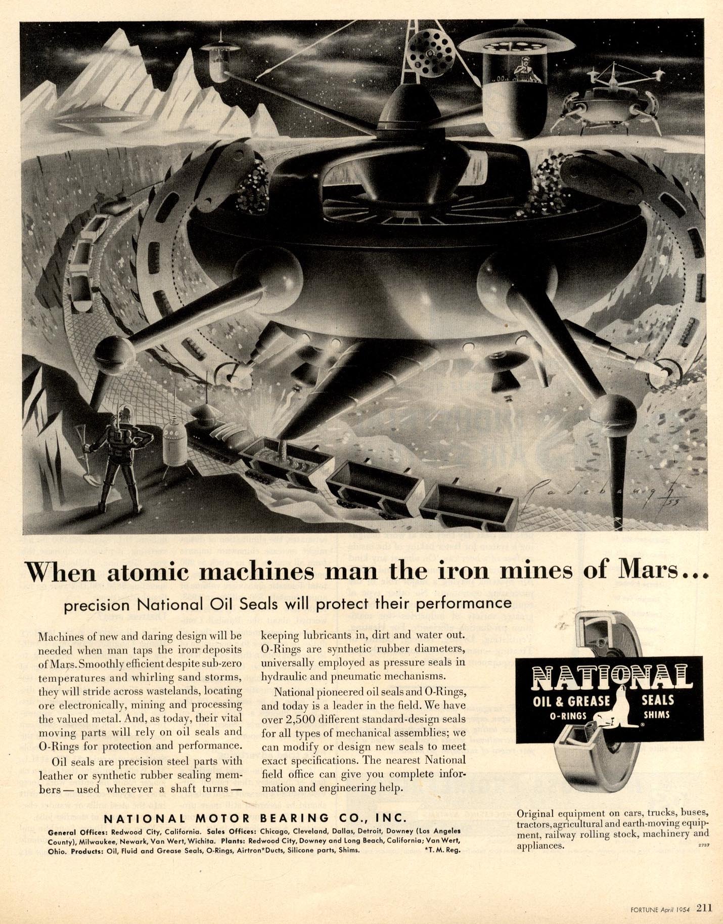 The World of the Future, Arthur Radebaugh and National Oil