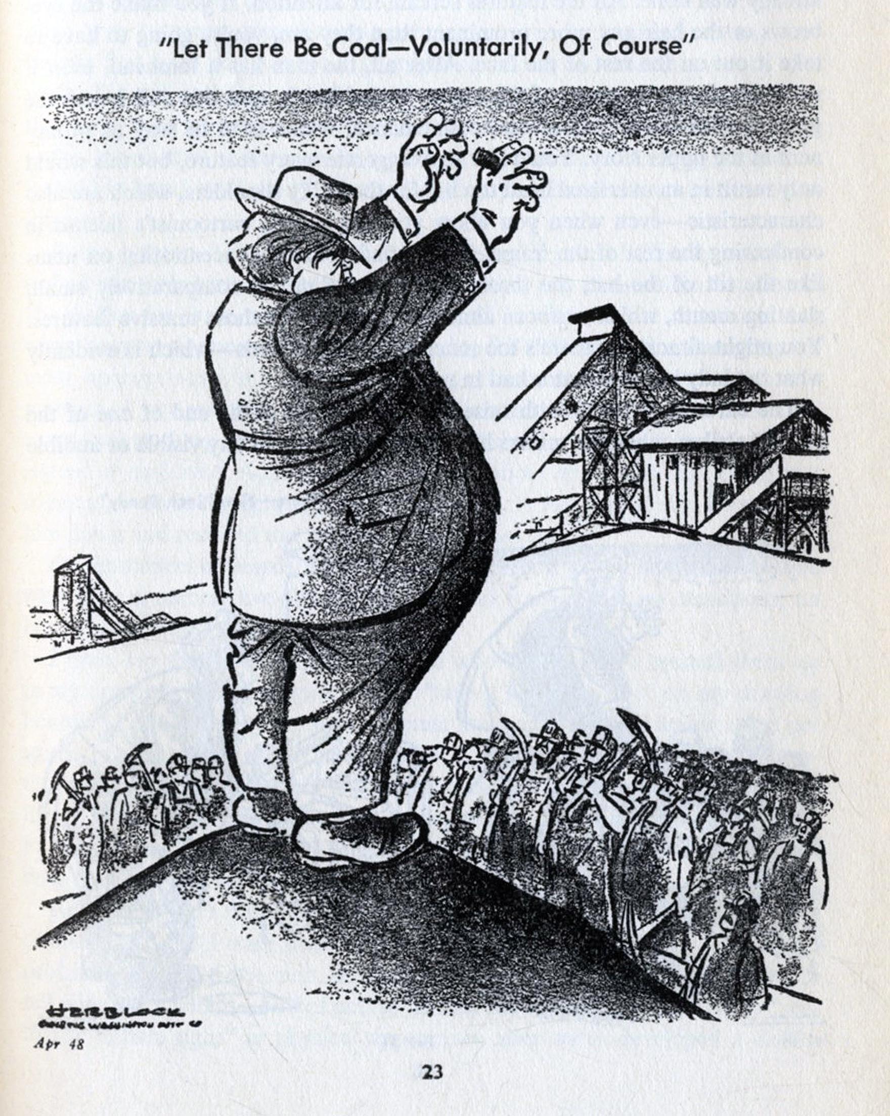 HERBLOCK (herbert Block) cartoons from the Herblock Book 1952